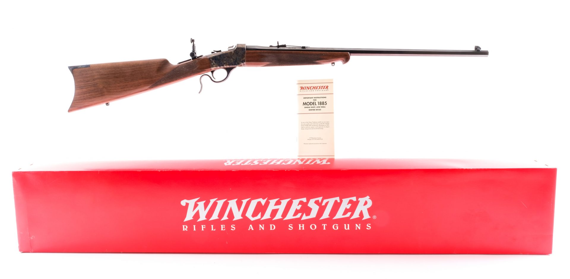 Winchester 1885 Low wall .17 HMR Single Shot Rifle Auctions | Online ...