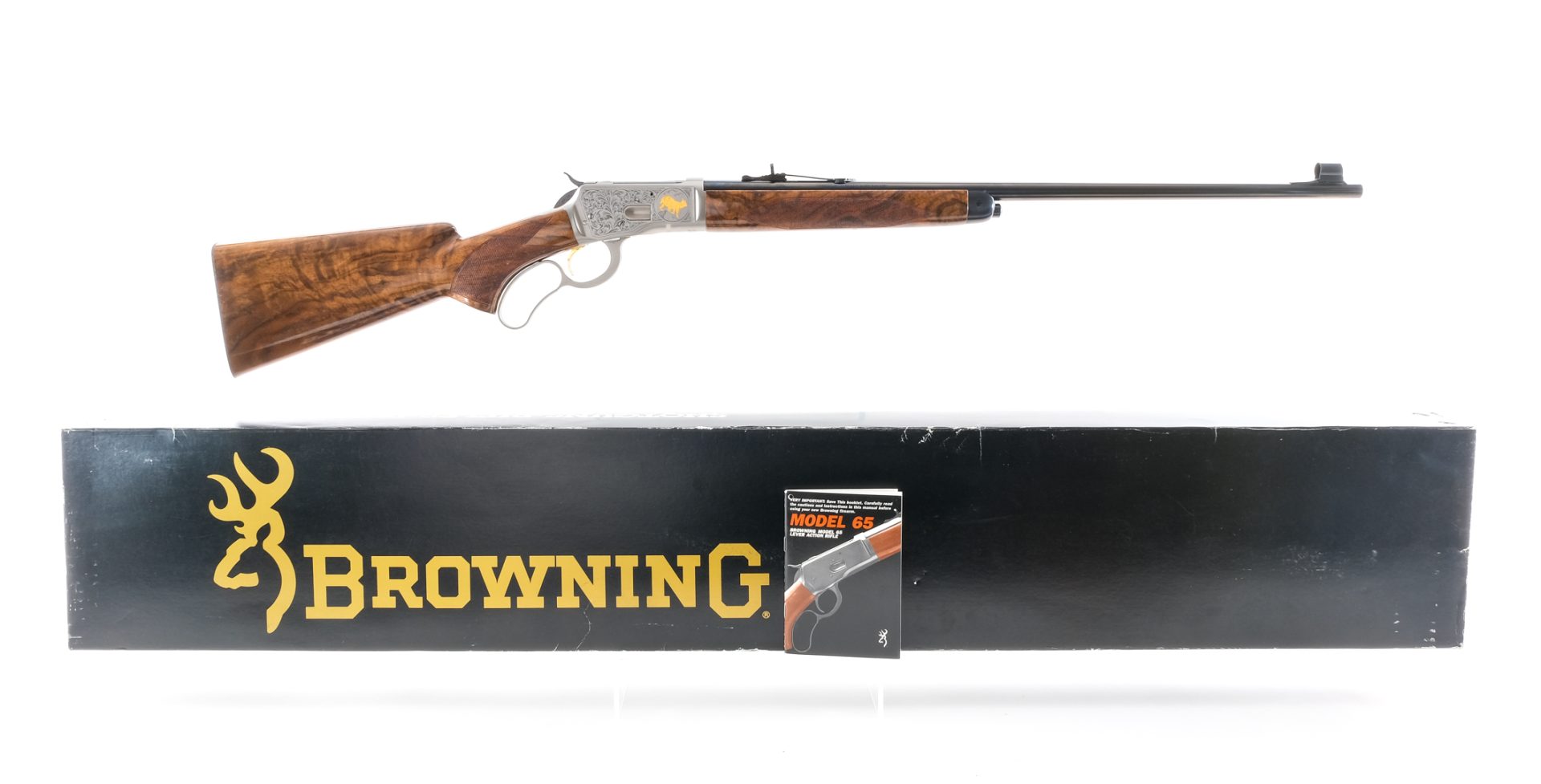 Browning 65 HIGH GRADE .218 Bee Lever Action Rifle - CT Firearms Auction