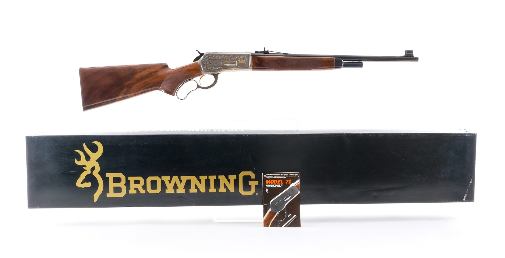 Browning 71 HIGH GRADE .348 Win Lever Action Rifle - CT Firearms Auction