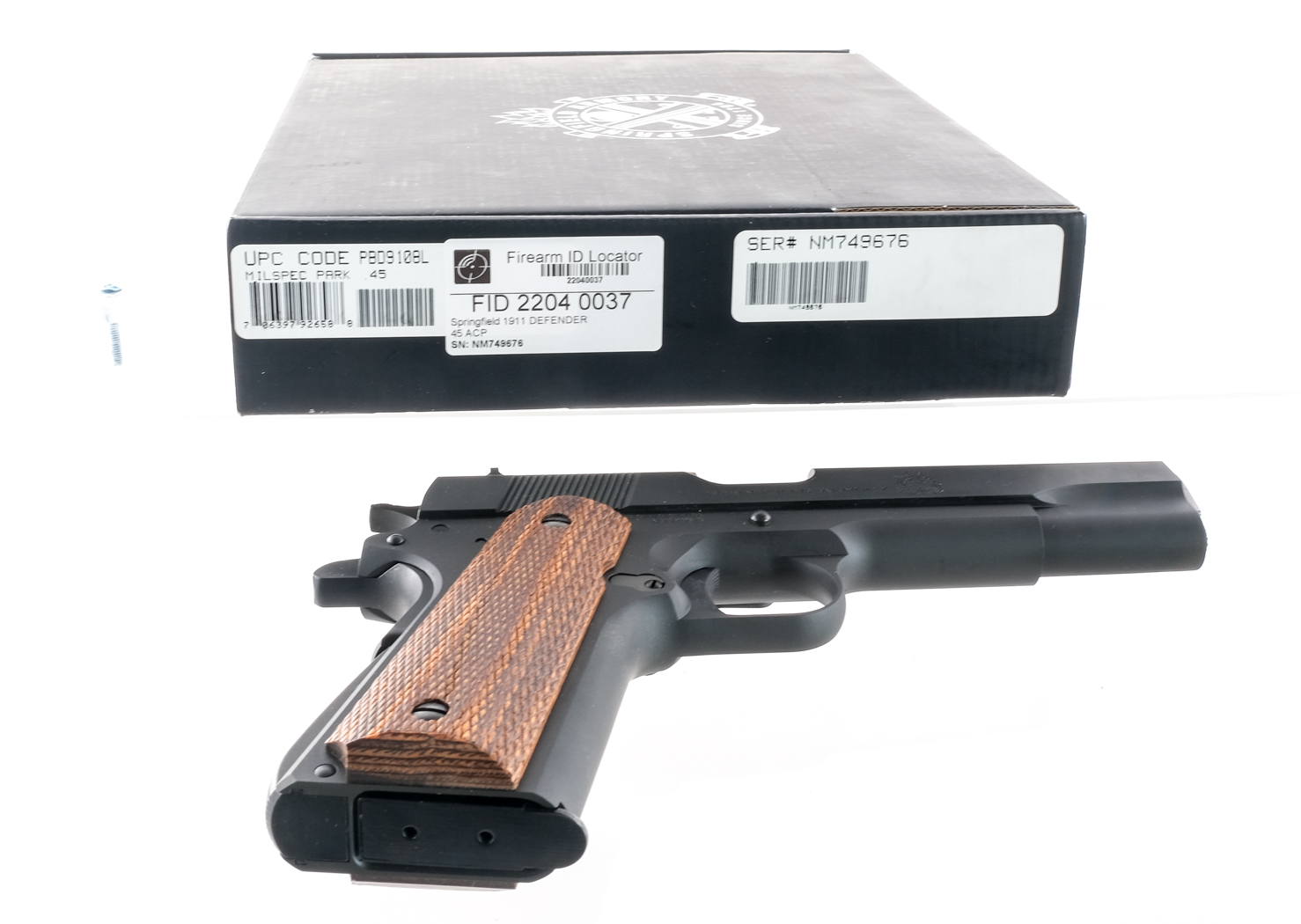 Springfield 1911 Defender Mil-Spec .45 Pistol - CT Firearms Auction