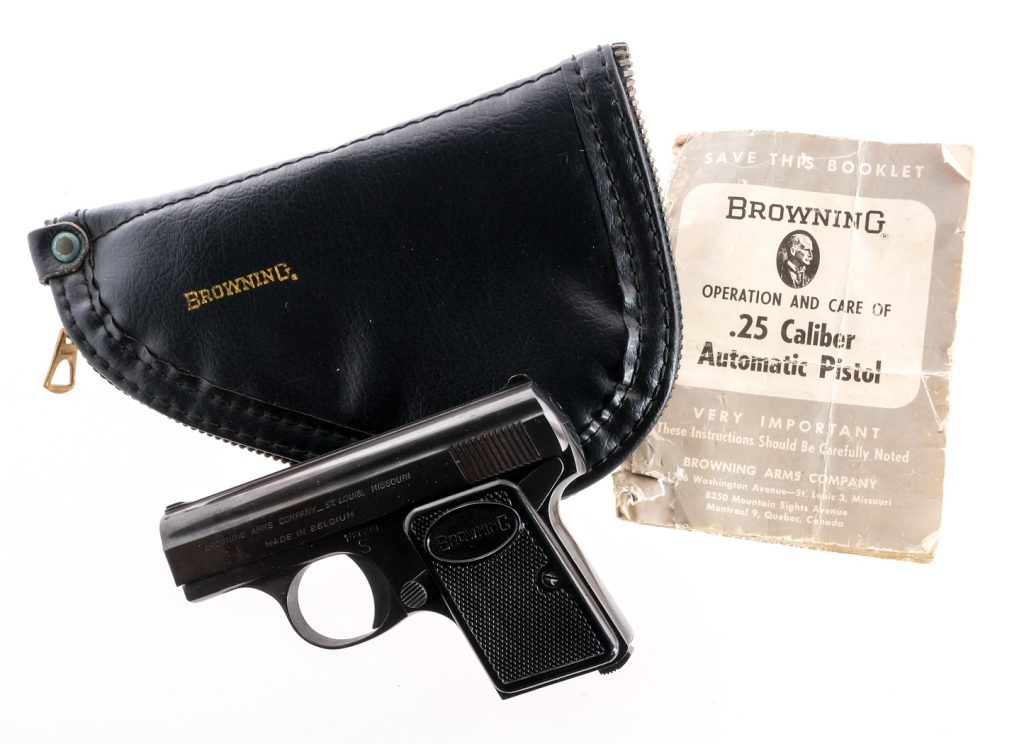 Browning Baby .25 Cal Semi Auto Pistol - CT Firearms Auction