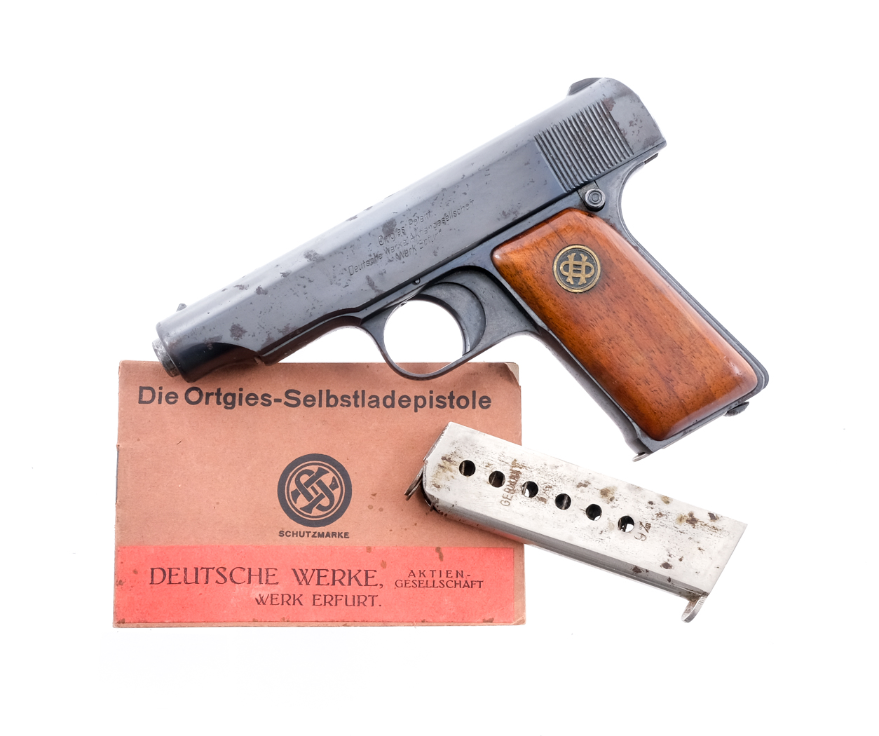 Ortgies Deutsche Werk .32 Semi Auto Pistol - CT Firearms Auction
