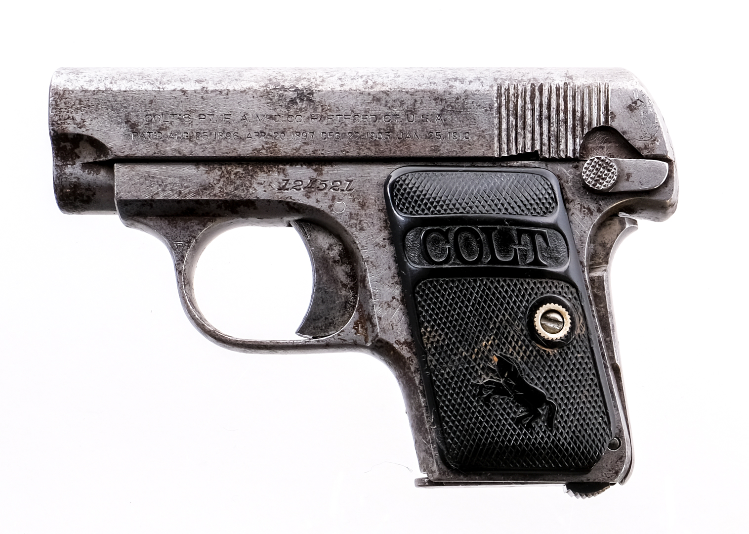 Early Colt 1908 .25 Semi Auto Pistol - CT Firearms Auction