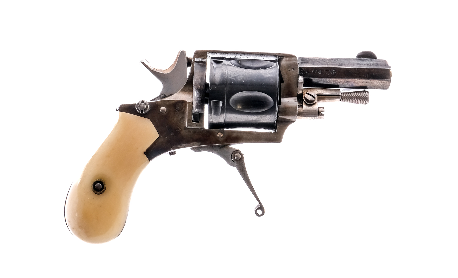 Belgian Drop Trigger .32 RF Revolver - CT Firearms Auction