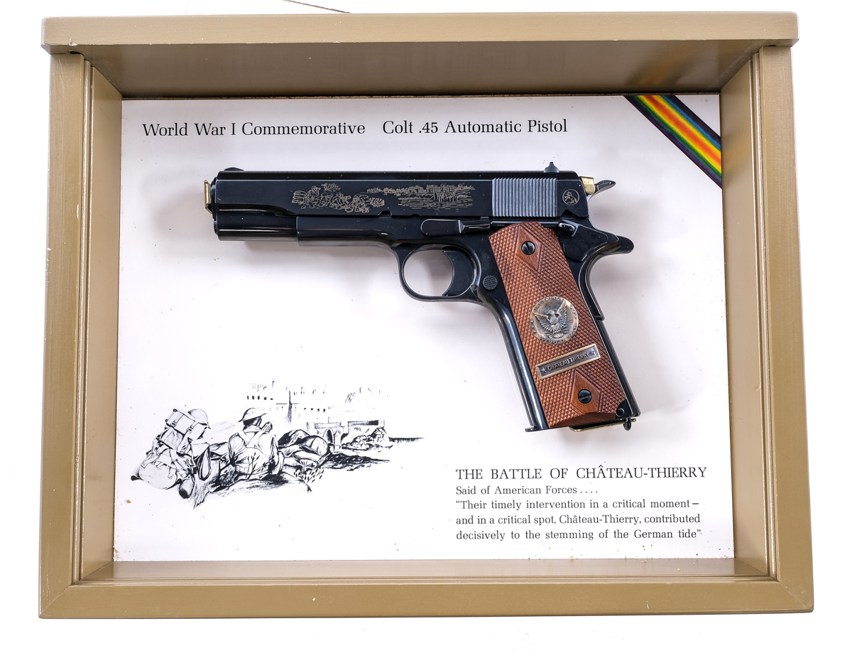 Colt 1911 WWI Commemorative .45 Semi Auto Pistol - CT Firearms Auction