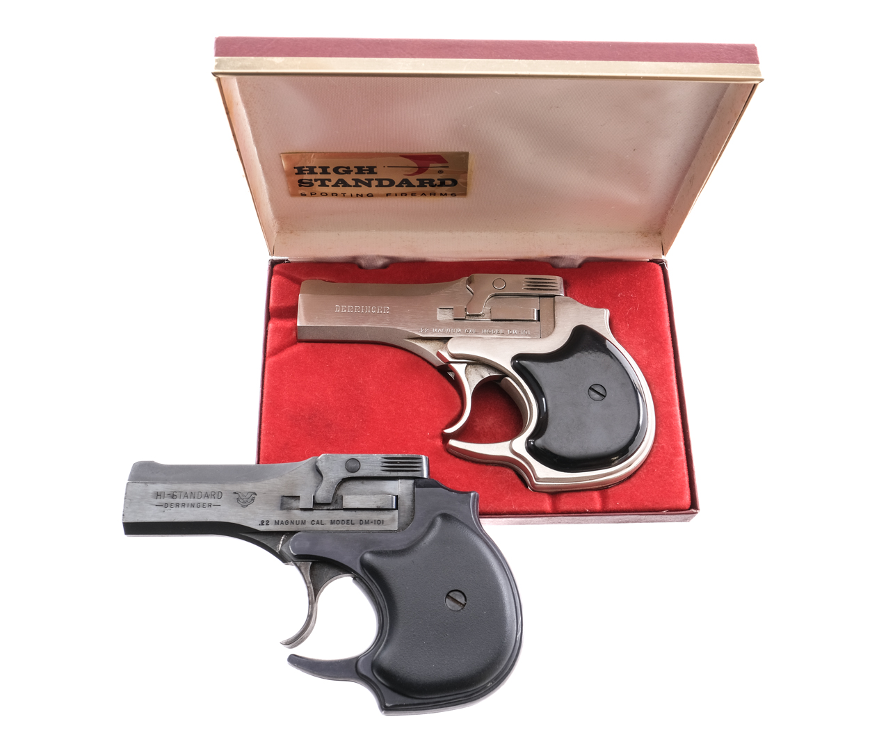 High Standard Derringer Lot 2 Pcs Pistols - CT Firearms Auction