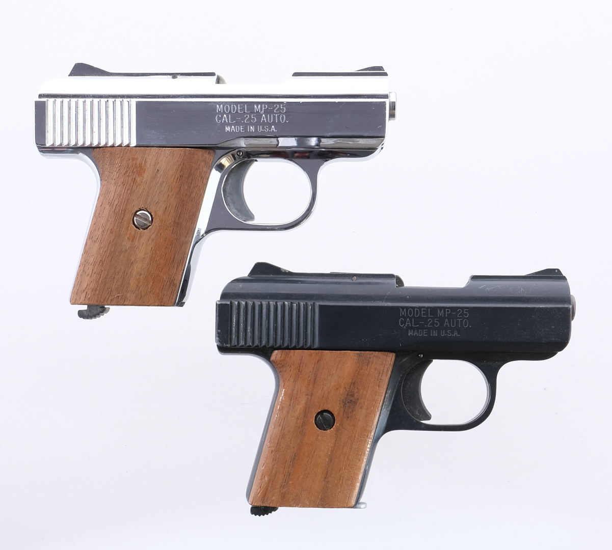 Raven Arms MP25 .25 2Pcs Lot Semi Auto Pistol - CT Firearms Auction