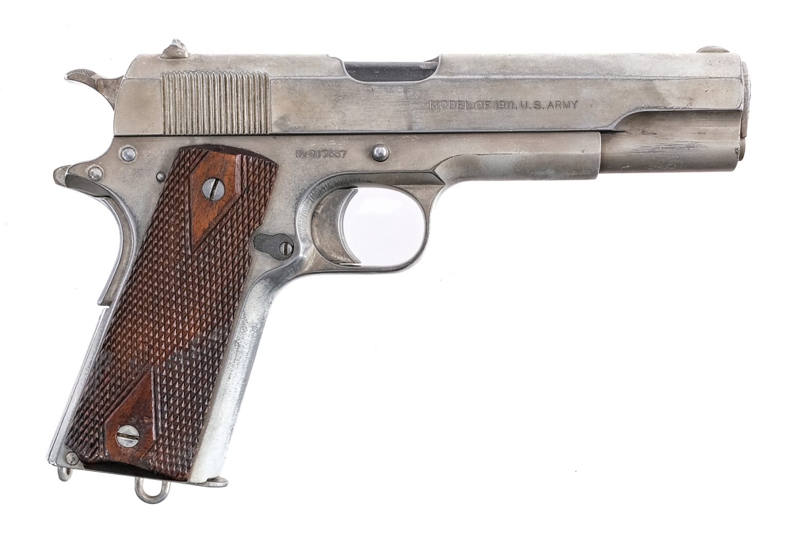 Cadmium Plated Colt 1911 USMC .45 Semi Auto Pistol - CT Firearms Auction