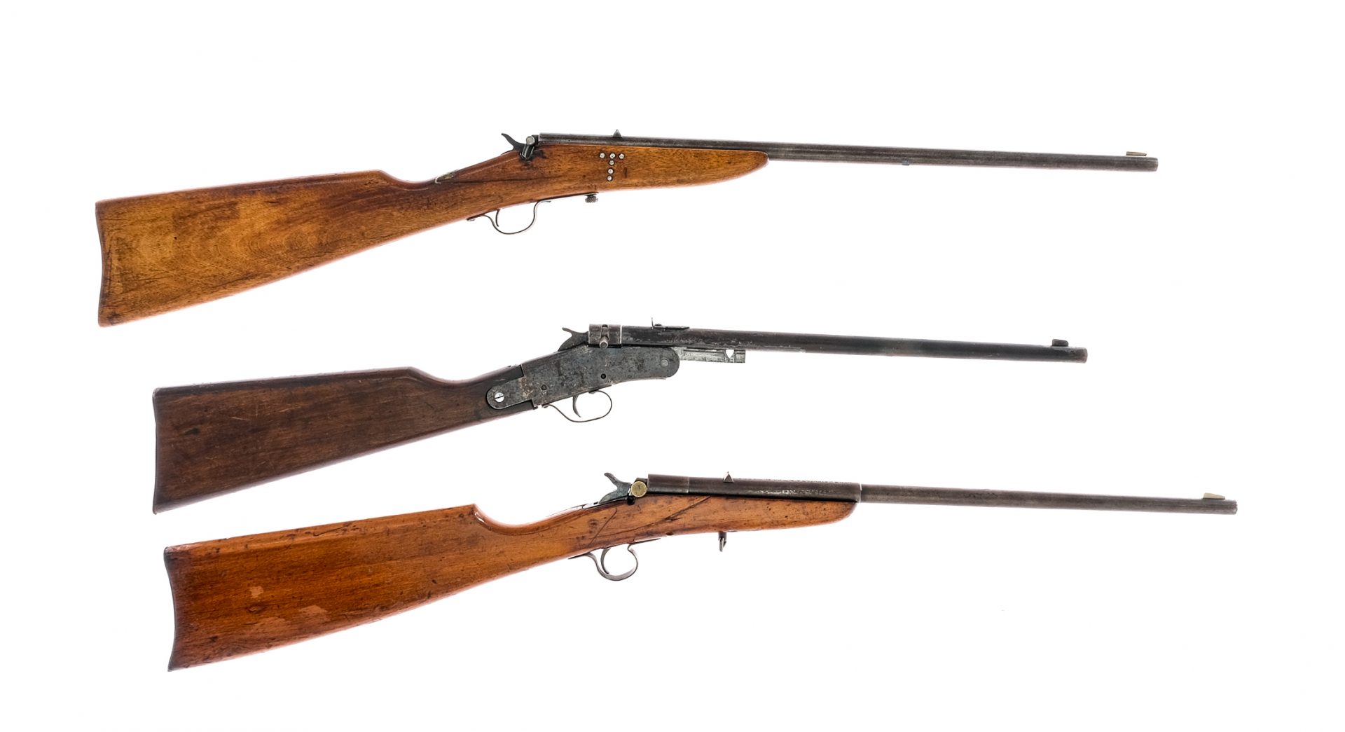 Estate Rifles .22 LR Lot 3 Pcs Single-Shot Rifle - CT Firearms Auction