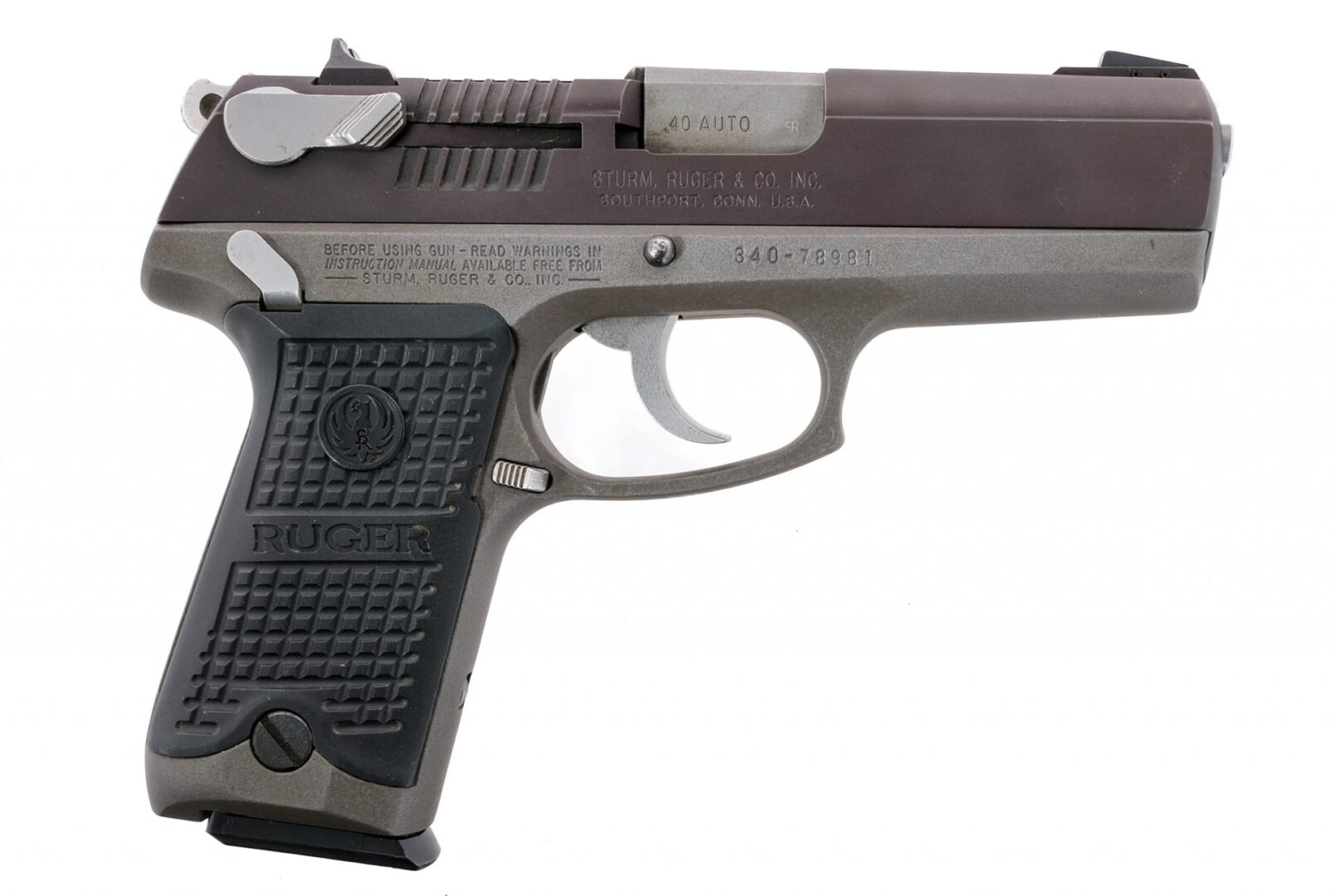 Ruger P94 .40 S&W Semi Auto Pistol - CT Firearms Auction
