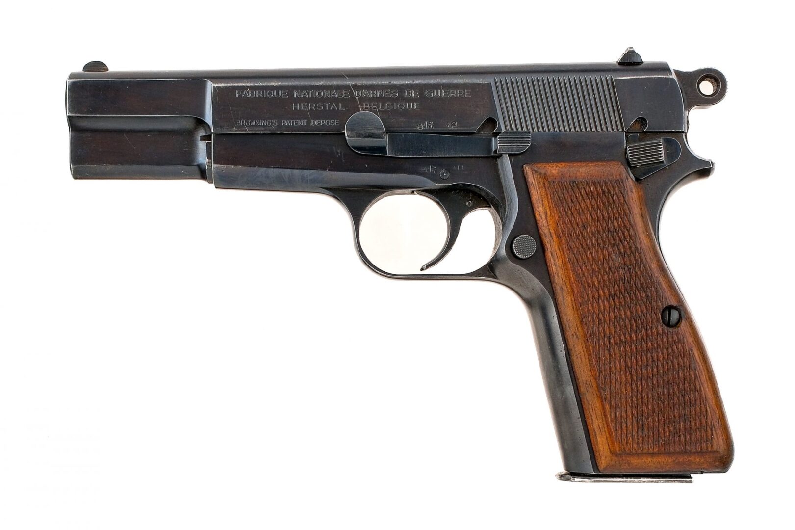 Belgian FN Browning Hi Power 9mm Semi Auto Pistol - CT Firearms Auction