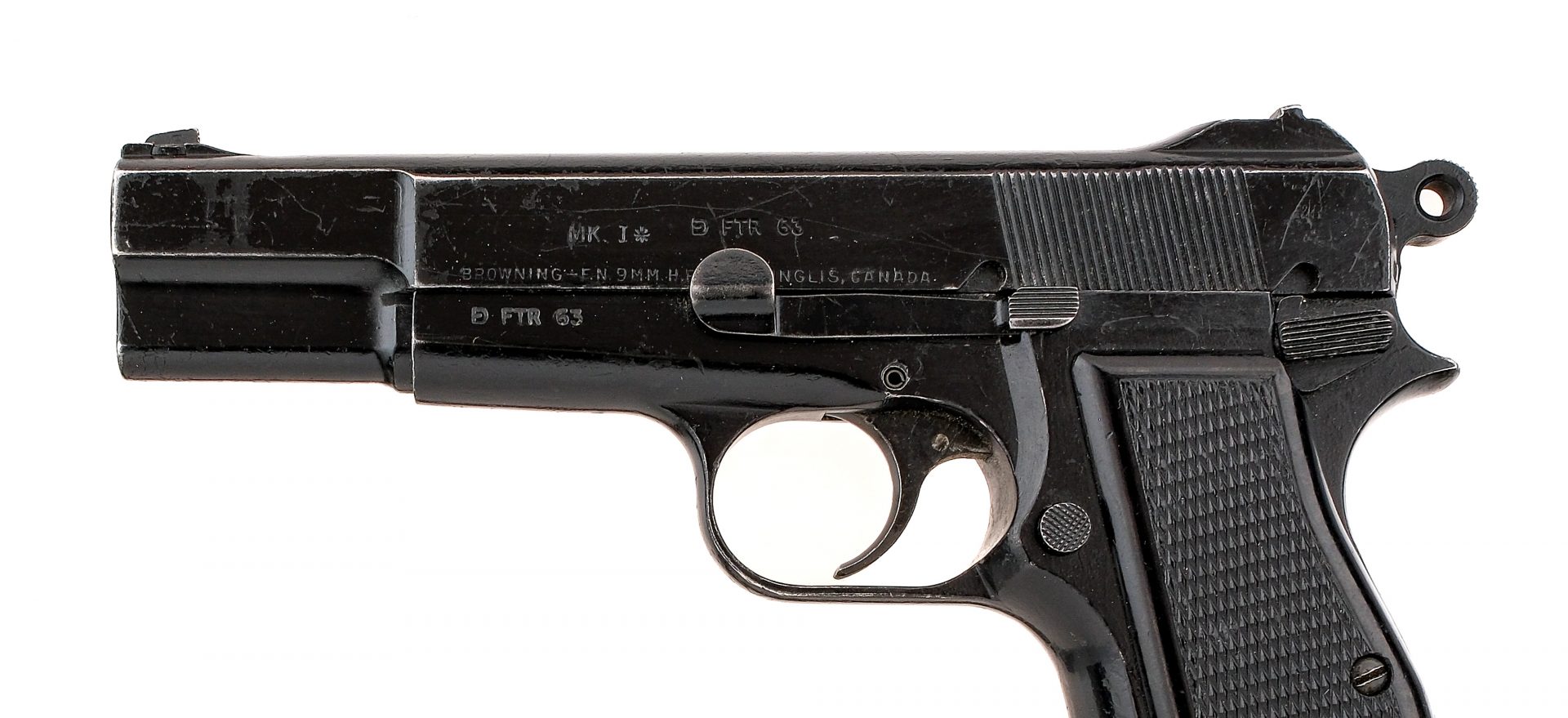 Inglis MK I* Hi Power FTR 9mm Semi Auto Pistol - CT Firearms Auction
