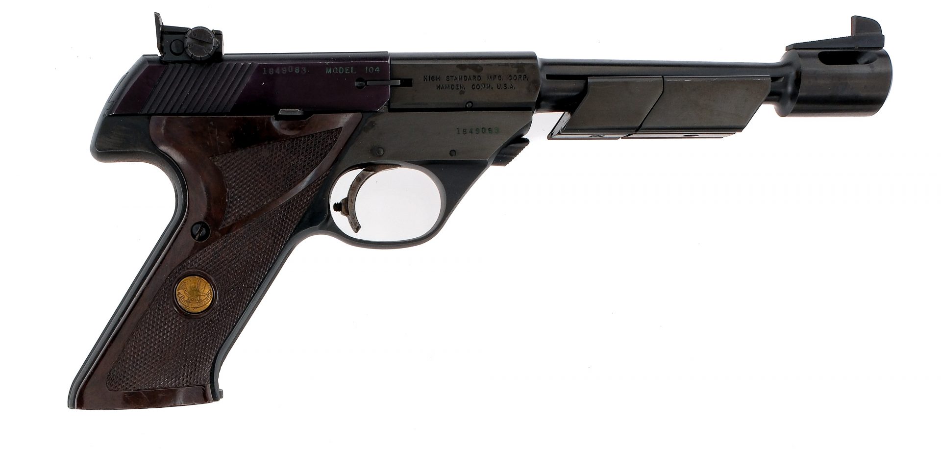Hi-Standard Model 104 Olympic .22 Short Pistol - CT Firearms Auction