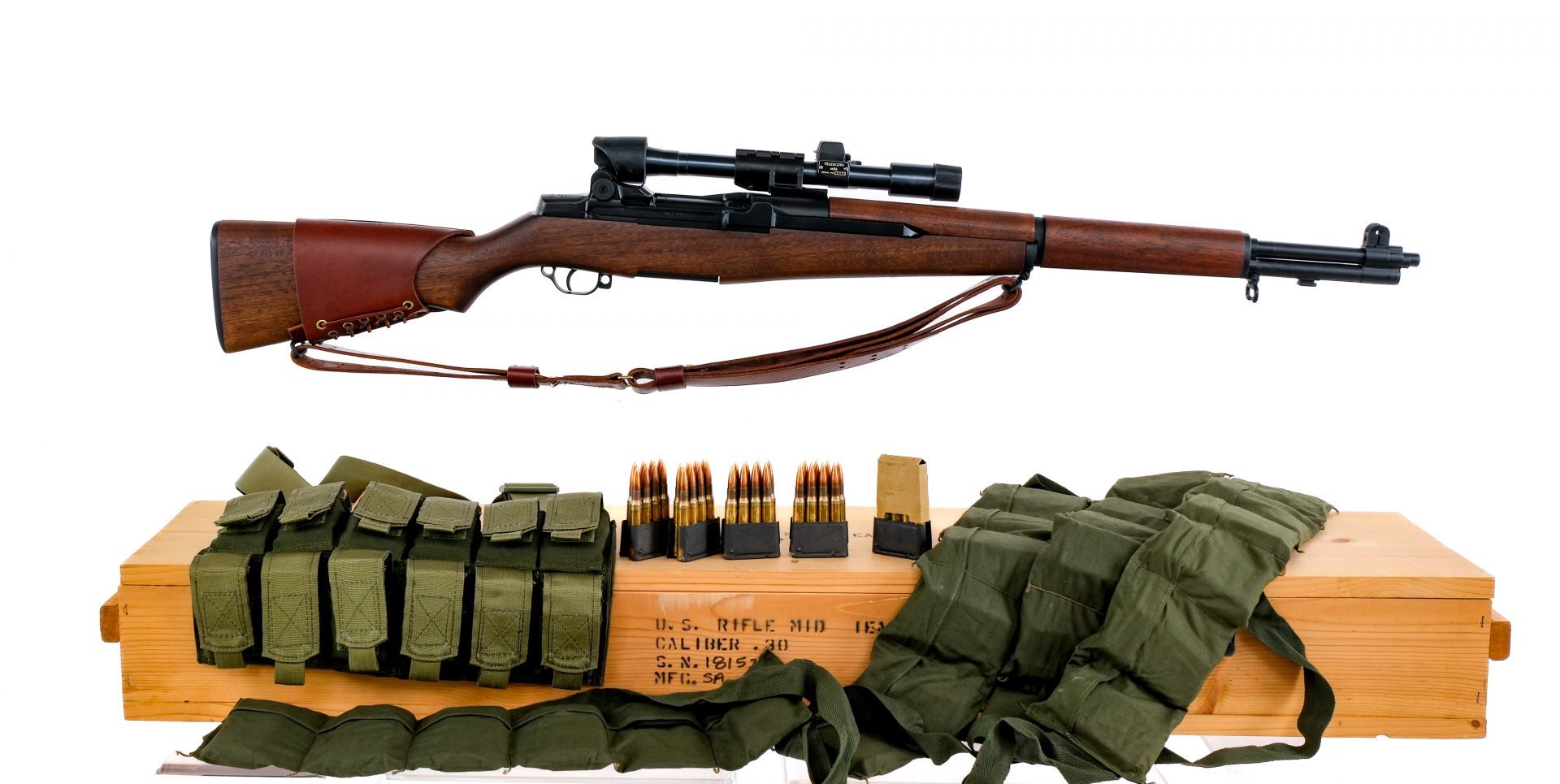 Springfield Armory M1D Garand Sniper .30-06 Rifle - CT Firearms Auction