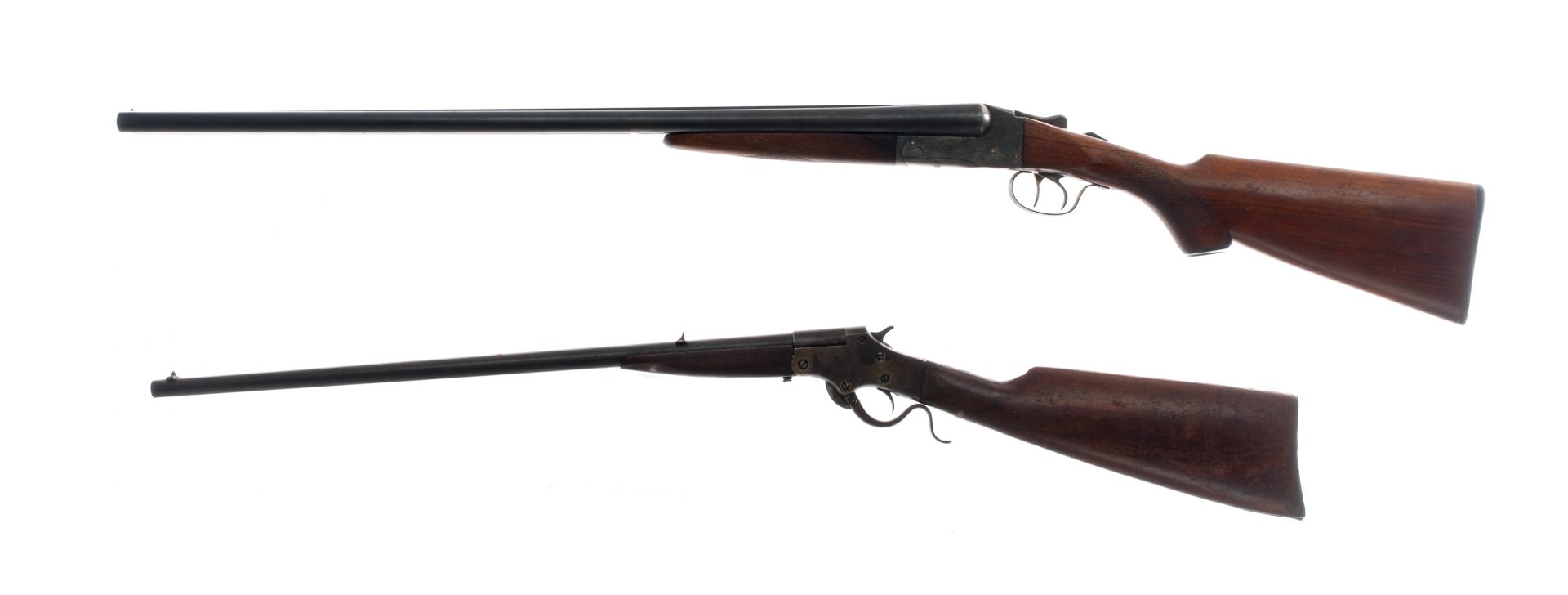 Stevens LeFever Estate Shotgun / Rifle Lot 2 Pcs - CT Firearms Auction