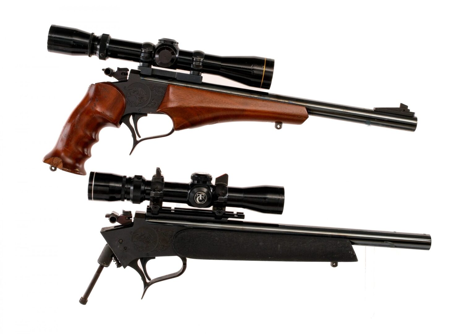 Thompson Center Contender .35 Rem Pistol 2Pc Lot - CT Firearms Auction