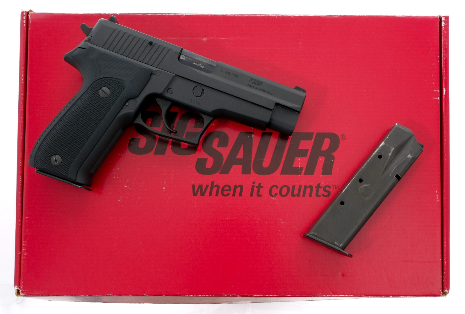 W. German Sig Sauer P226 9mm Semi Auto Pistol - CT Firearms Auction