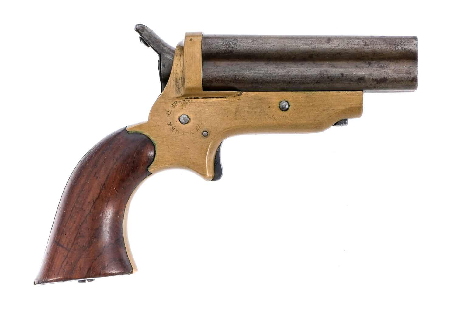 C. Sharps Pepperbox Model 2 .30RF Pistol - CT Firearms Auction