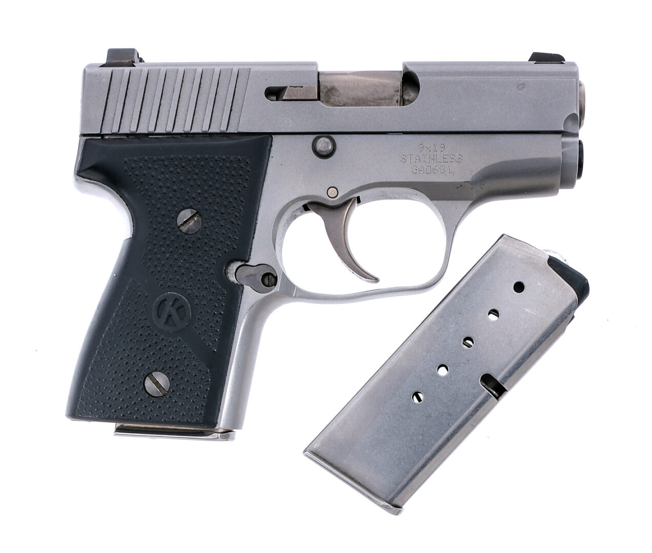 Kahr MK9 Stainless 9mm Semi Auto Pistol - CT Firearms Auction