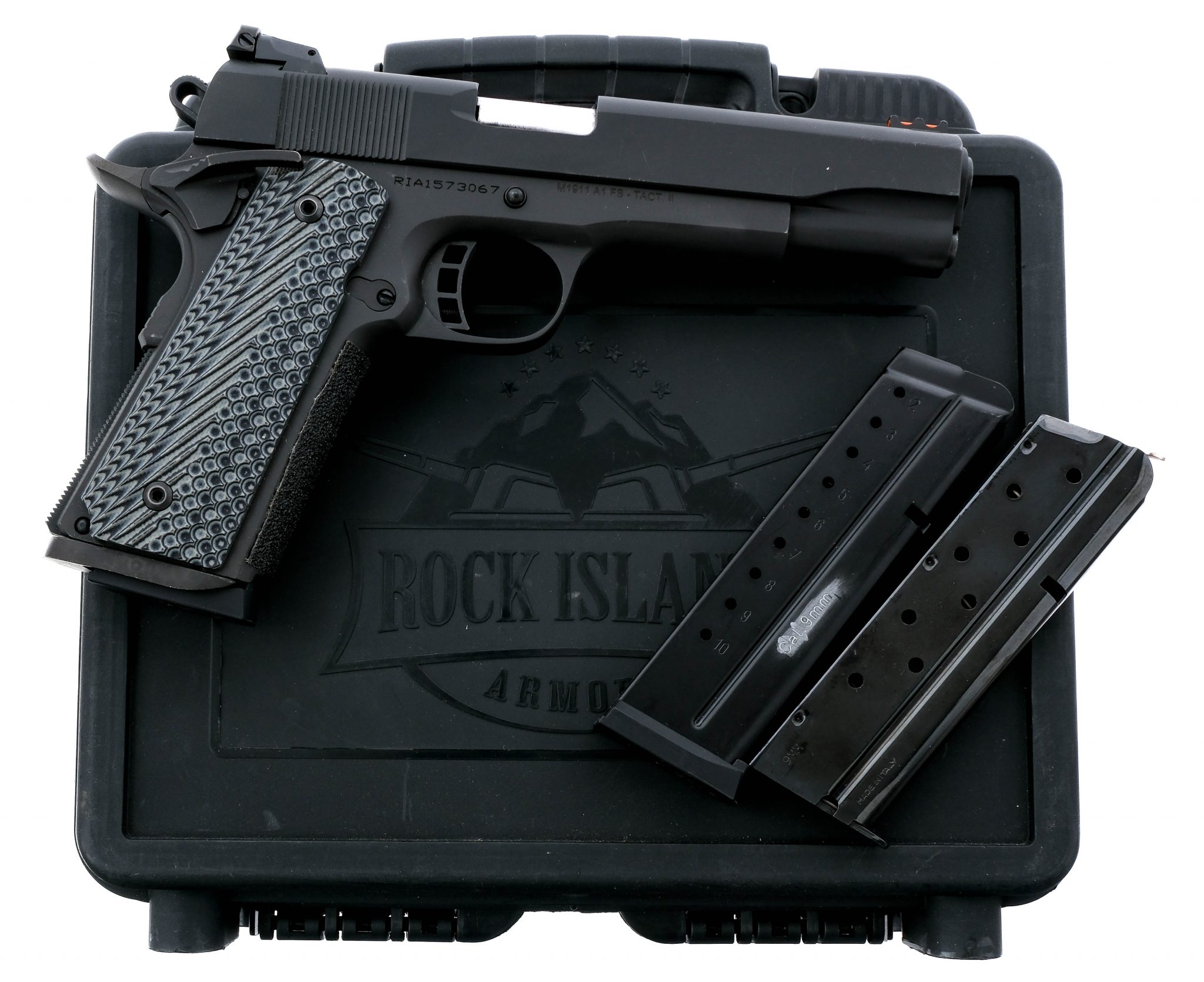 RIA M1911 A1 FS-TACT II 9mm Semi Auto Pistol - CT Firearms Auction